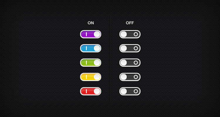 Free PSD On - Off Buttons by BlakeCeeno on DeviantArt