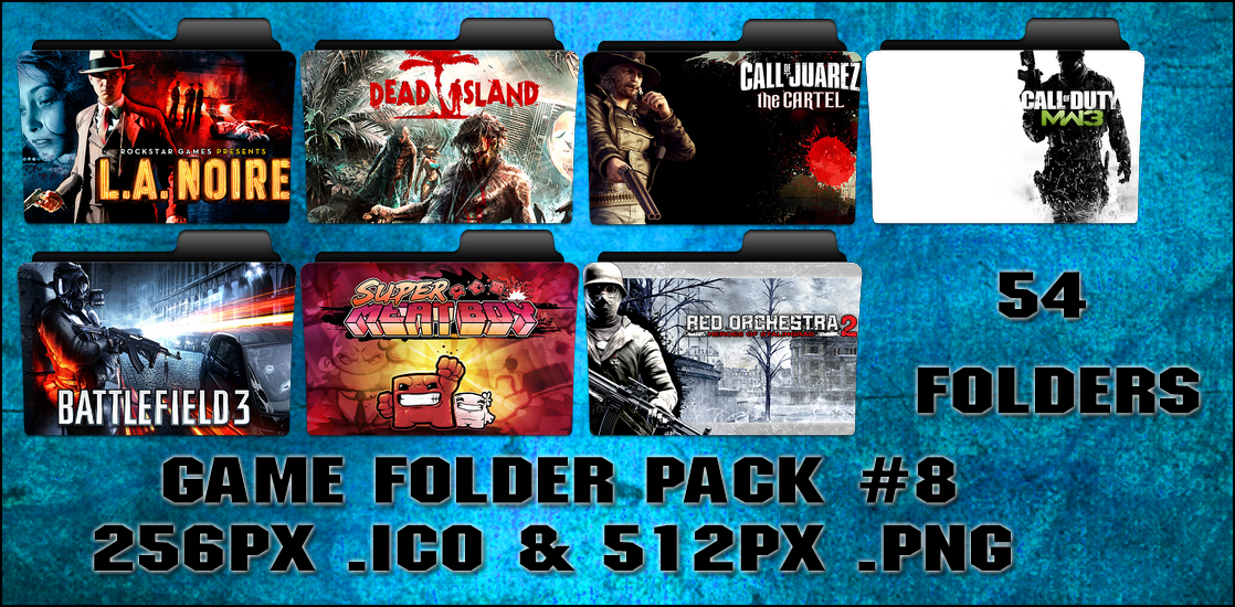 Game Folder Pack 8 54 Folders by floxx001 on DeviantArt