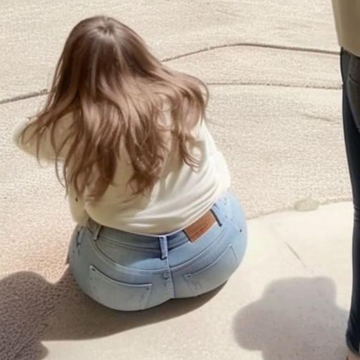 Jeans are too tight on her by Surfmikethaman on DeviantArt