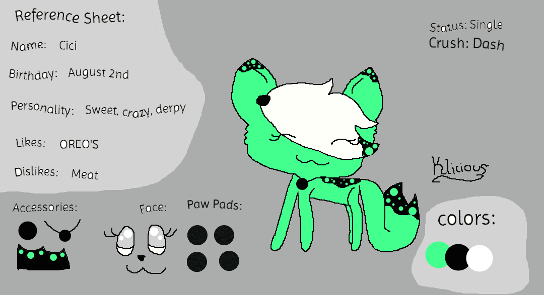 My first Reference sheet by KenzLicious on DeviantArt