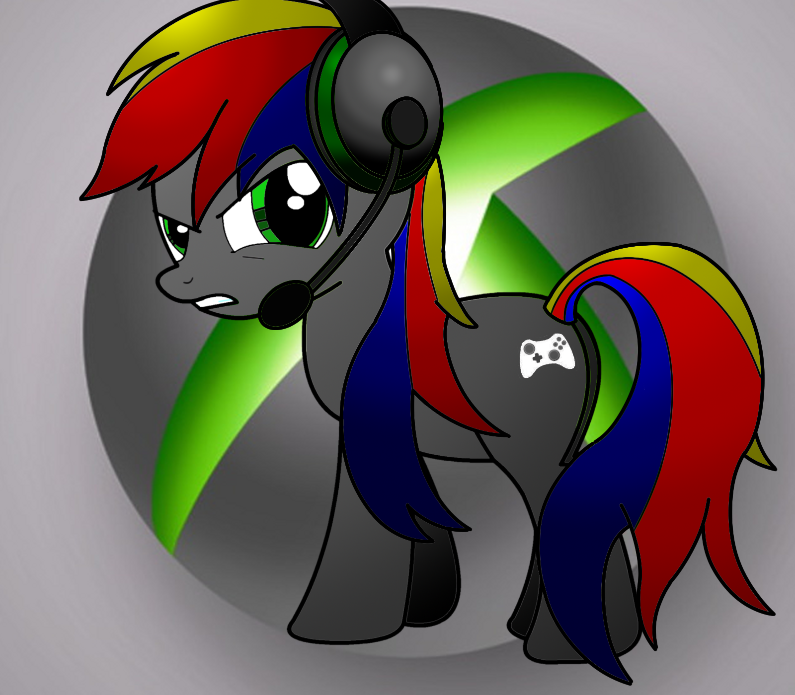 Gamer pony by Chickenpaul on DeviantArt