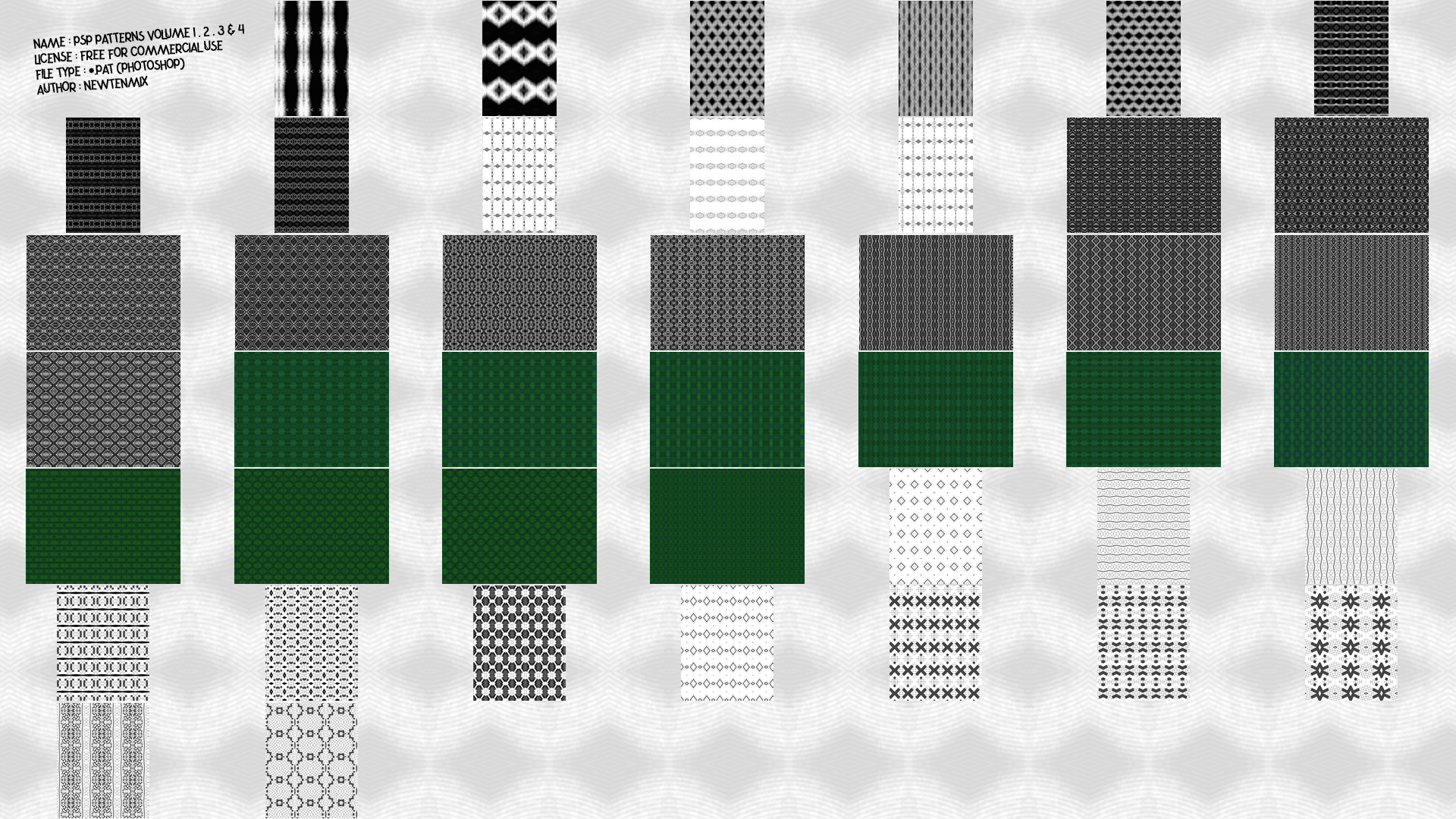 Psp Patterns 1,2,34 by newtenmix on DeviantArt