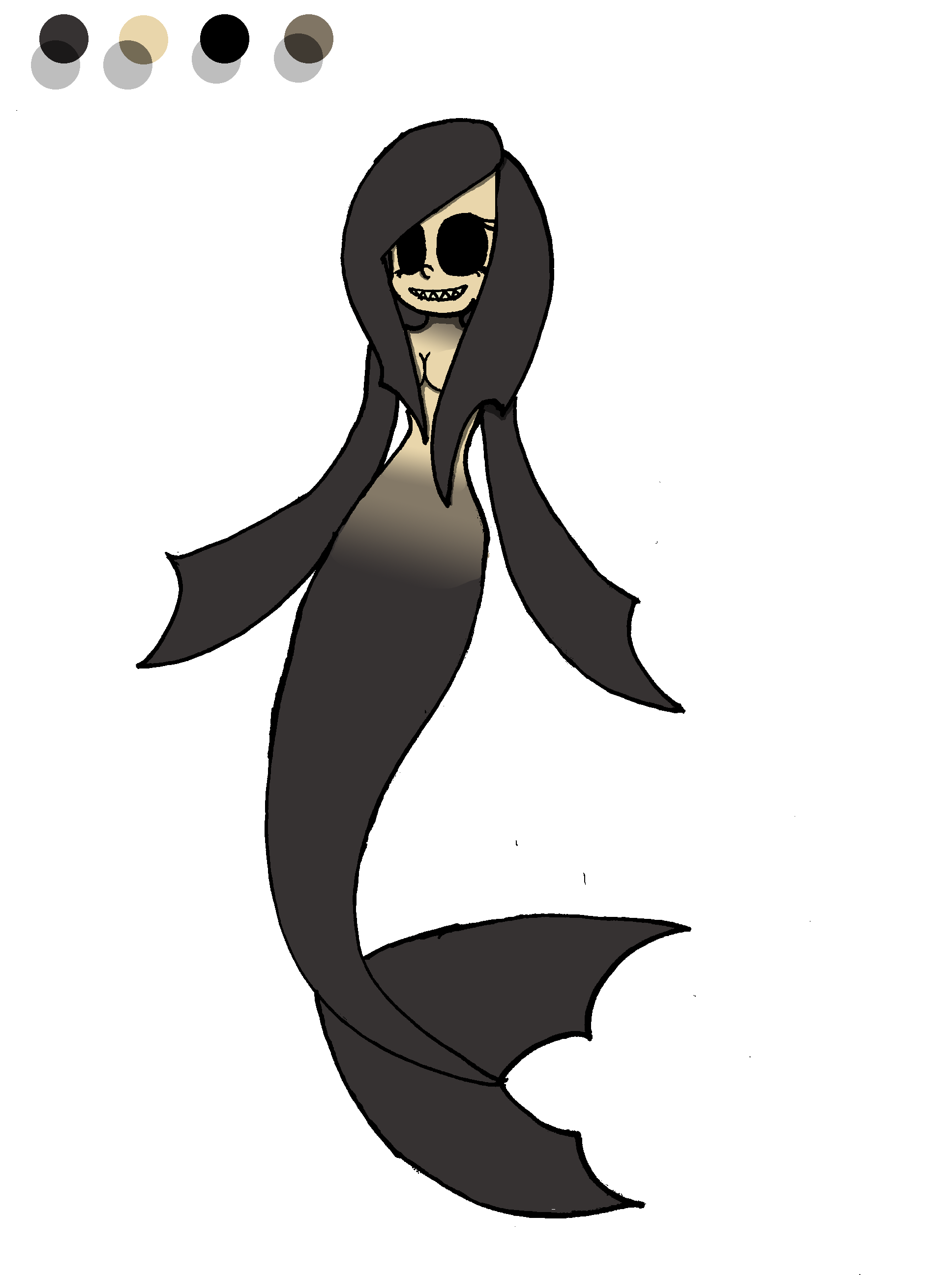 Creepy Mermaid by daFox119 on DeviantArt