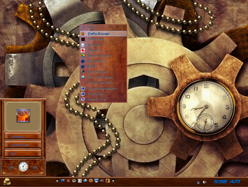 Steampunk Desktop Theme Windows 7