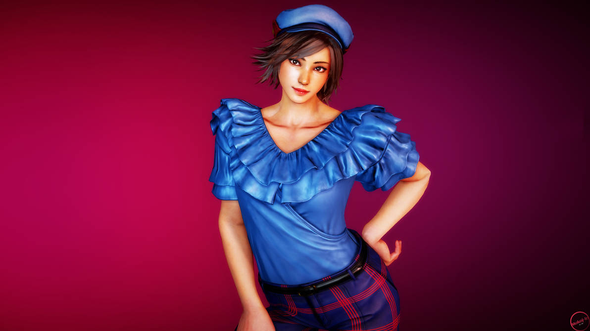 Asuka Kazama - Short-Sleeve Frilly Cache-Coeur by Mukojin on DeviantArt