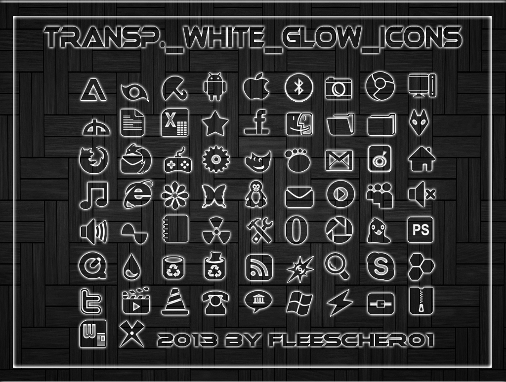 Transp. White Glow Icons by Fleescher01 on DeviantArt