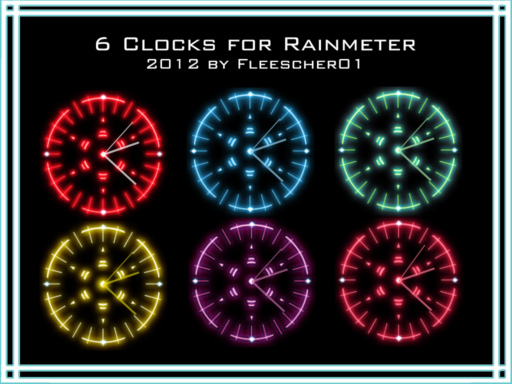 Rainmeter clocks - nessmine