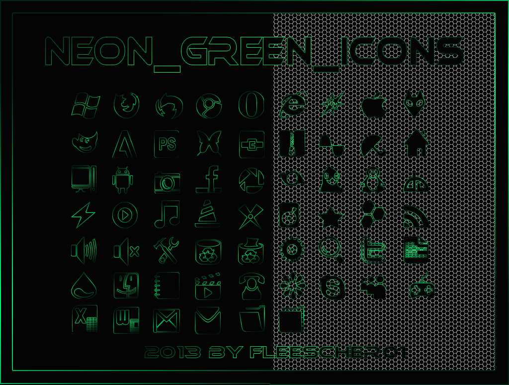 Neon Green Icons by Fleescher01 on DeviantArt