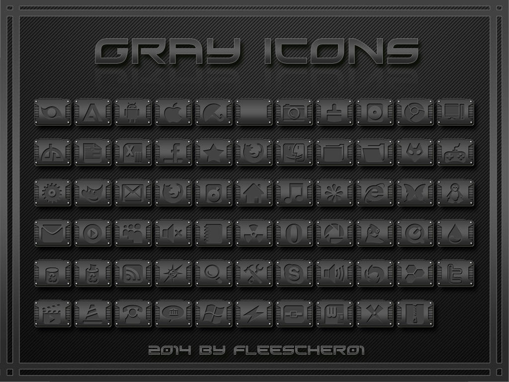 Gray Icons 1 by Fleescher01 on DeviantArt