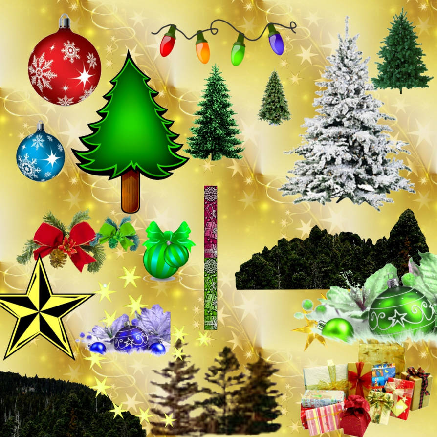 CHRISTMAS GIMP BRUSHES by Aim4Beauty on DeviantArt