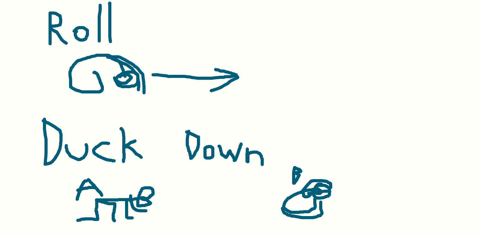 Rolling and Ducking Down by Spitboy1 on DeviantArt