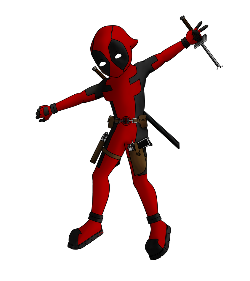 Deadpool commission COMPLETED by PrettyDeadly on DeviantArt