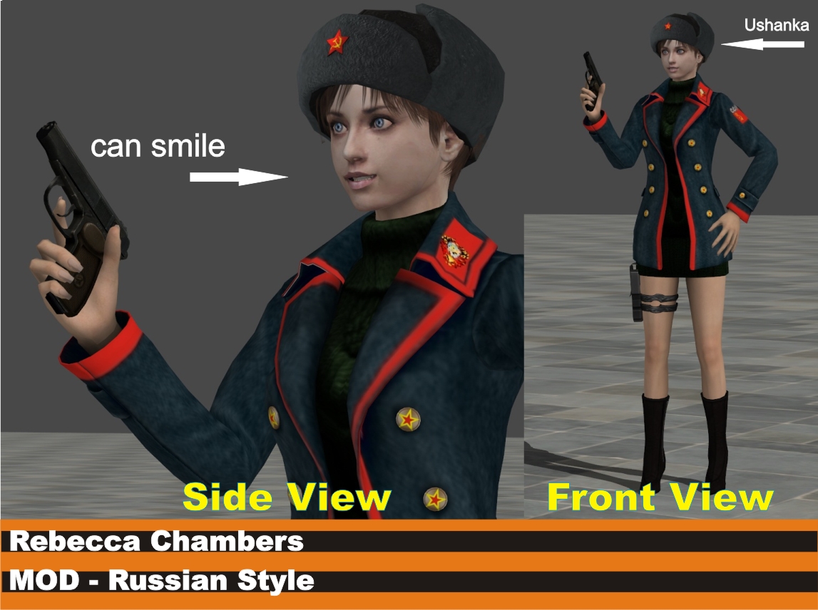 Rebecca Chambers Mod Russian Style by Elly-Klamsky on DeviantArt