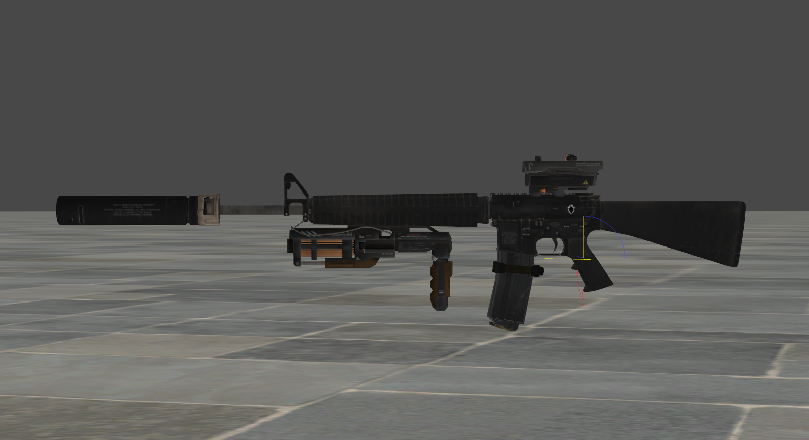 COD AW - M16 + Grenade Launcher For Xnalara by Elly-Klamsky on DeviantArt