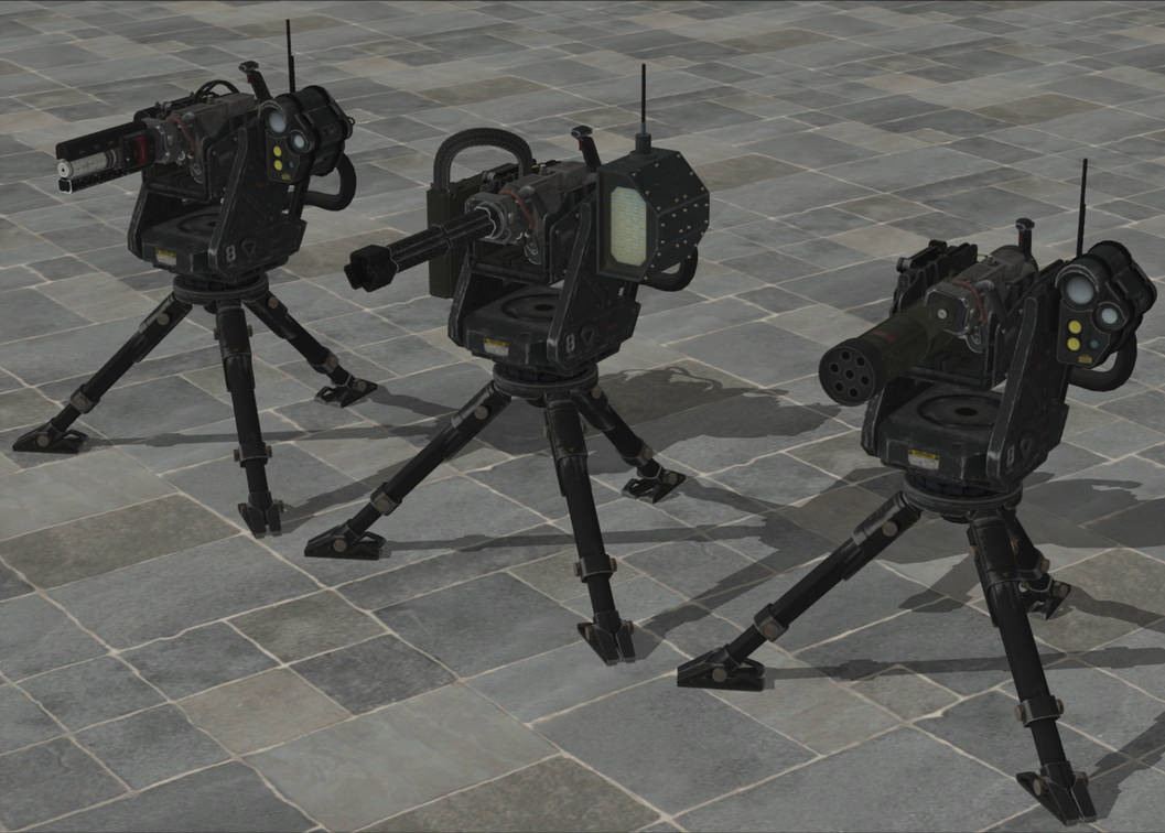 Advanced Warfare - Sentry Gun XNA OBJ by Elly-Klamsky on DeviantArt