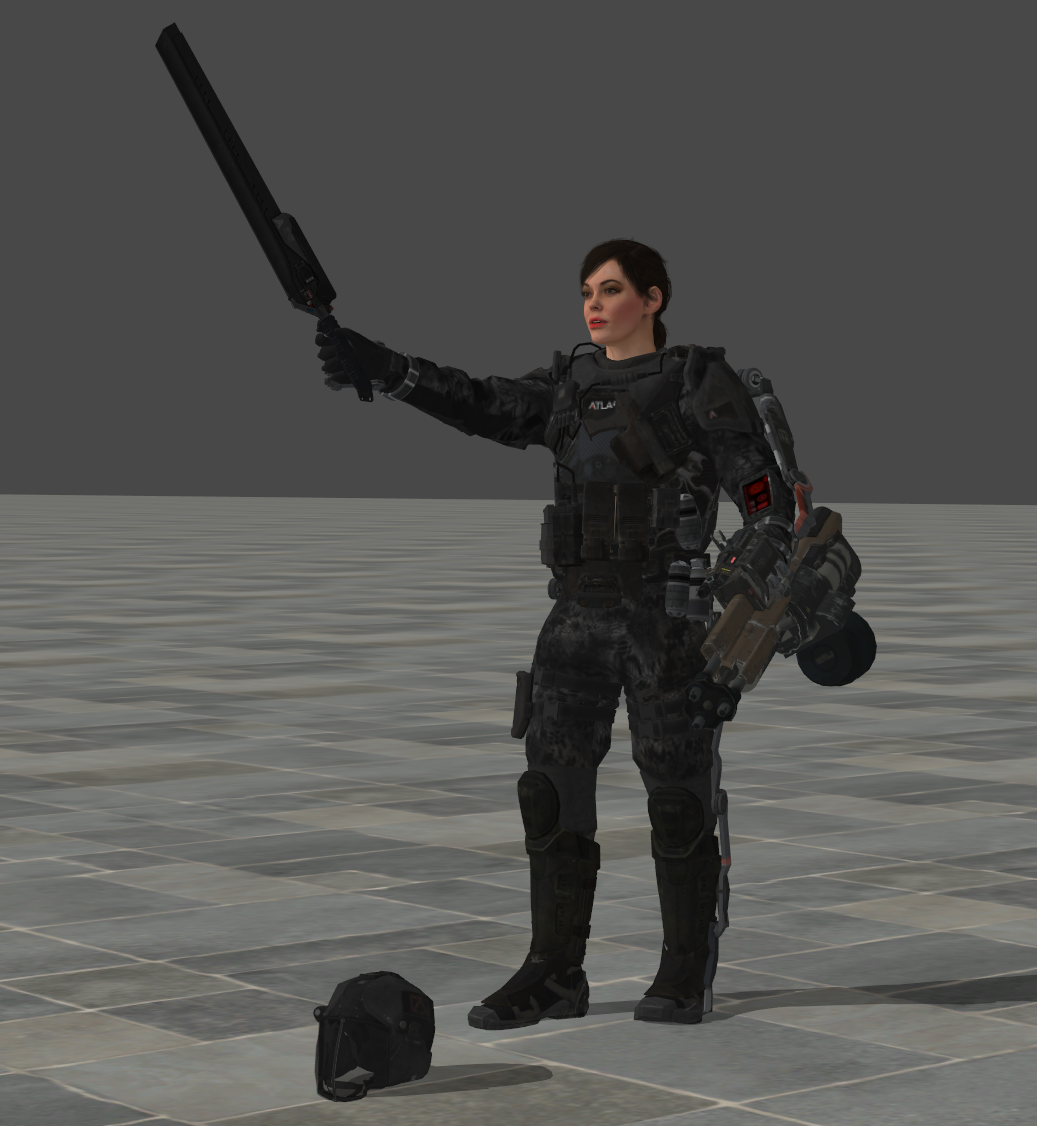 AW - Female Atlas Soldier For Xnalara by Elly-Klamsky on DeviantArt