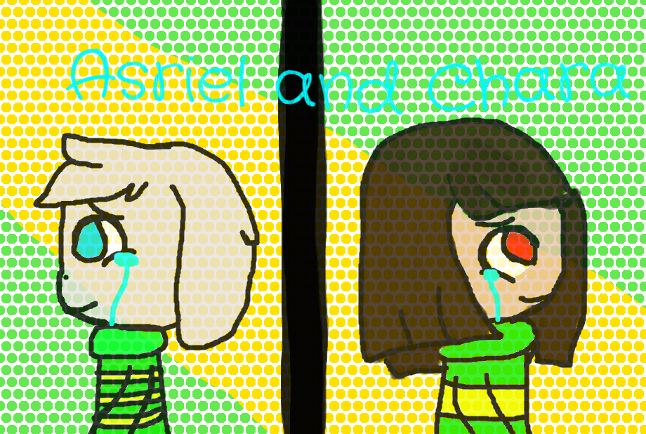 Asriel and Chara by Amythefoxlvr22 on DeviantArt