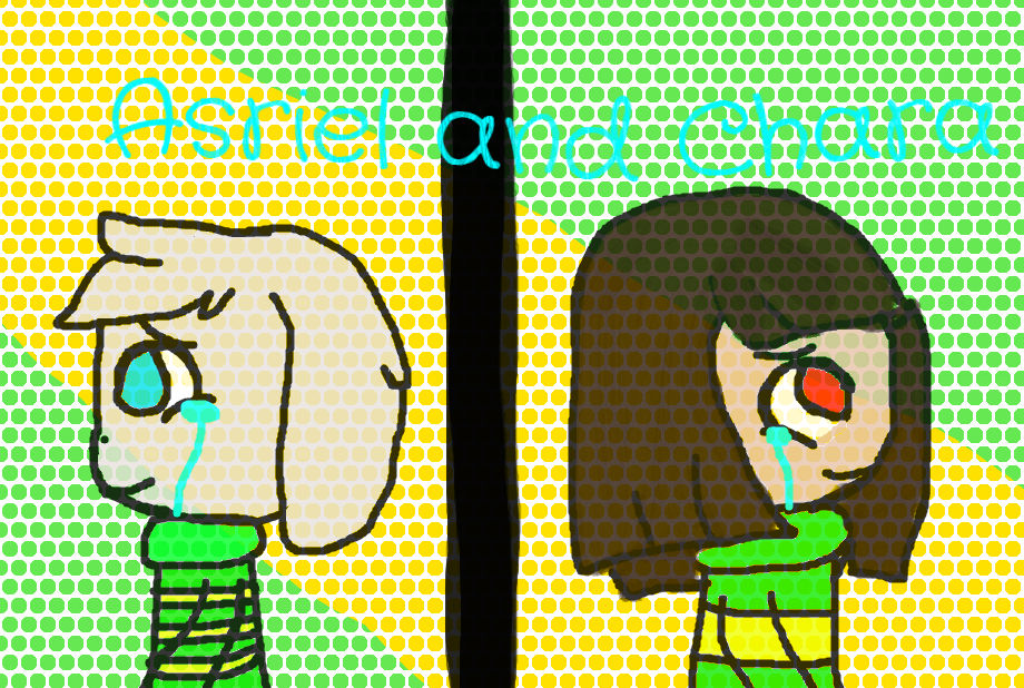 Asriel and Chara by Amythefoxlvr22 on DeviantArt