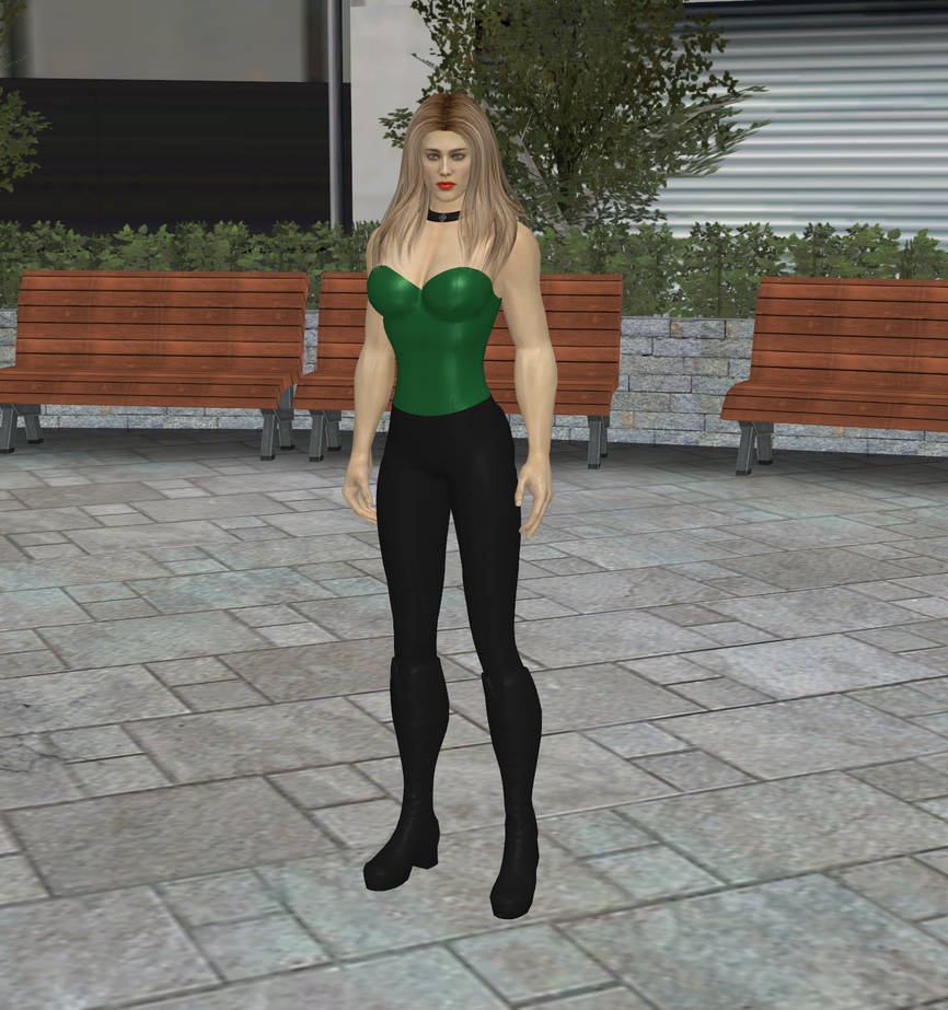 Sonya green corset (DL) by dim1988 on DeviantArt