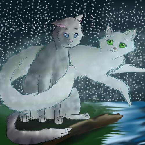 Jayfeather and Half Moon by Wylfen on DeviantArt