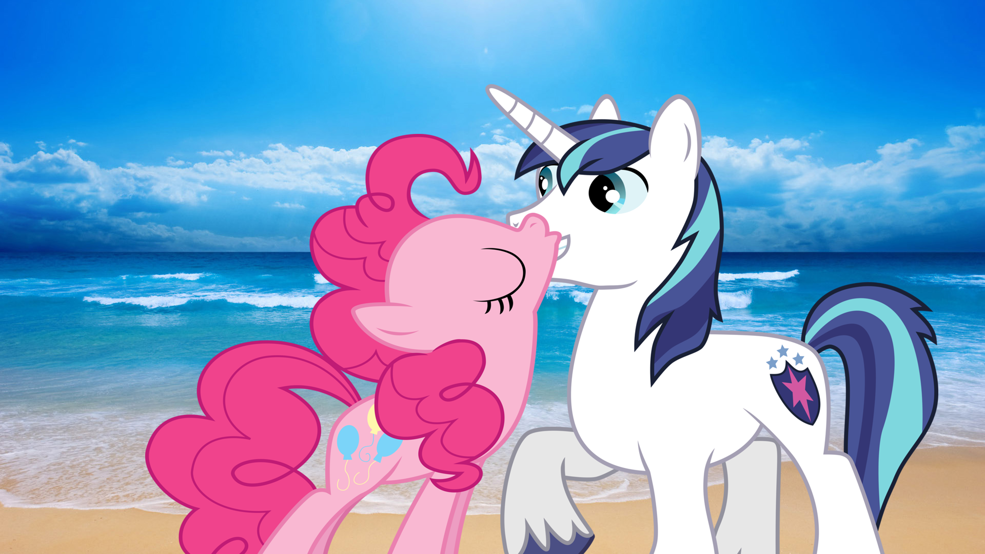 Shining Armour And Pinkie Pie Kiss By Kovuandzira2001 On Deviantart