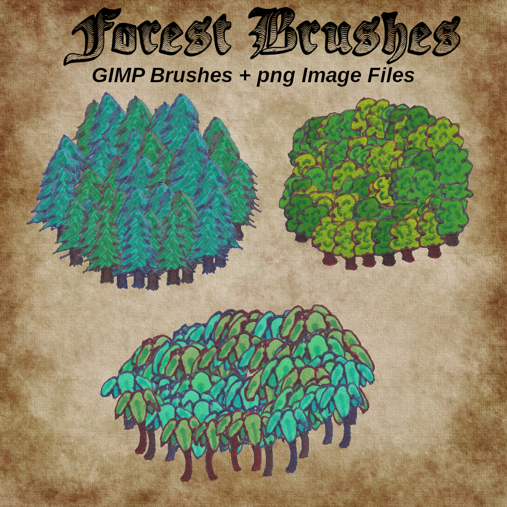 Forest Brushes by ALifeInColours on DeviantArt