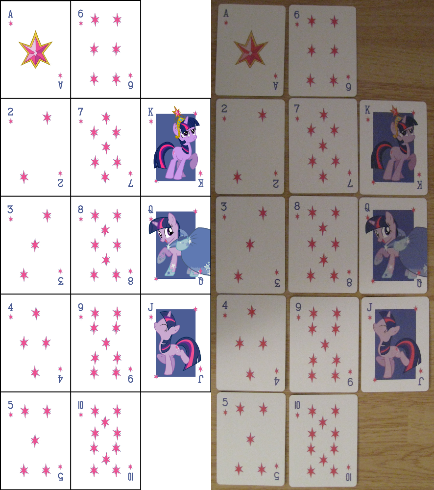 Pony Playing Cards - Suit of Sparkles by kyleevee on DeviantArt