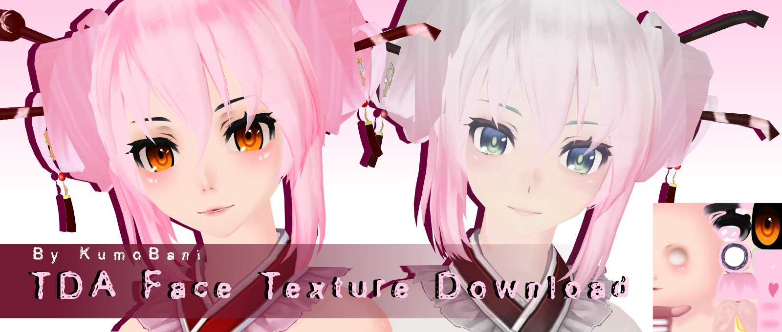 MMD TDA face texture by KumoBani by KumoBani on DeviantArt