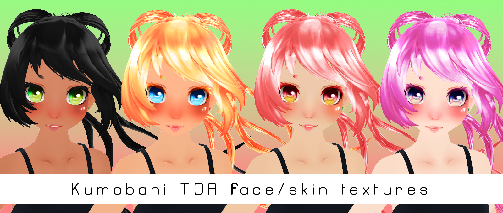 MMD Kumobani TDA face skin textures by KumoBani on DeviantArt