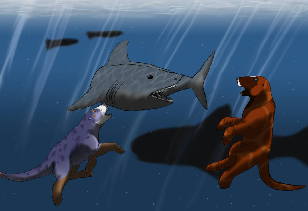 Lotus and Orian Shark Hunting by Captain-Kraken on DeviantArt