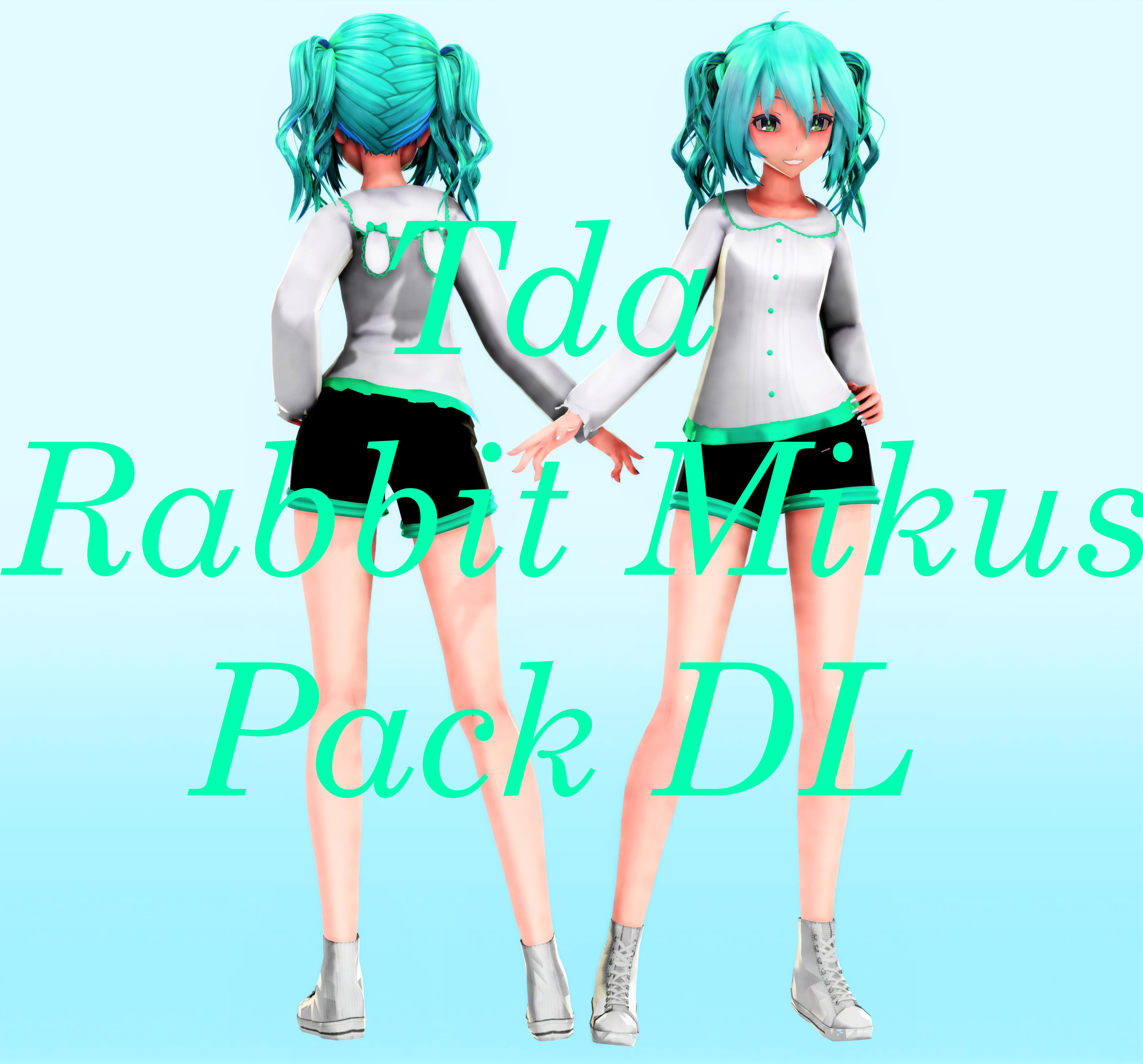 TDA Rabbit Mikus Pack and Pose DL by Zebracorn-chan on DeviantArt
