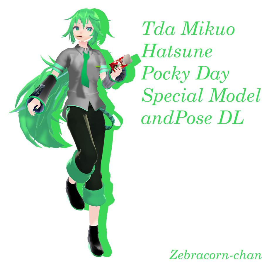 TDA Mikuo Hatsune Pocky Day Special Model+Pose DL by Zebracorn-chan on DeviantArt
