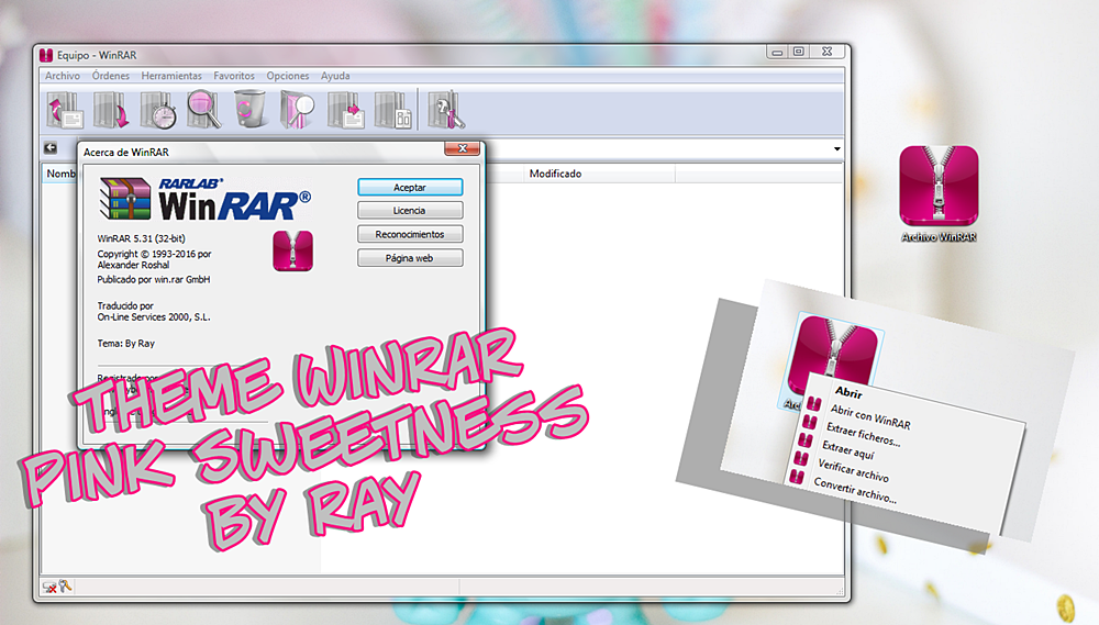 Pink Sweetness WinRAR Theme by Raiiy on DeviantArt