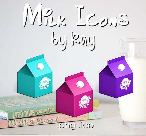 Milk icons by Ray by Raiiy on DeviantArt