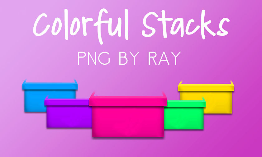 Colorful Stacks png pack by Ray by Raiiy on DeviantArt