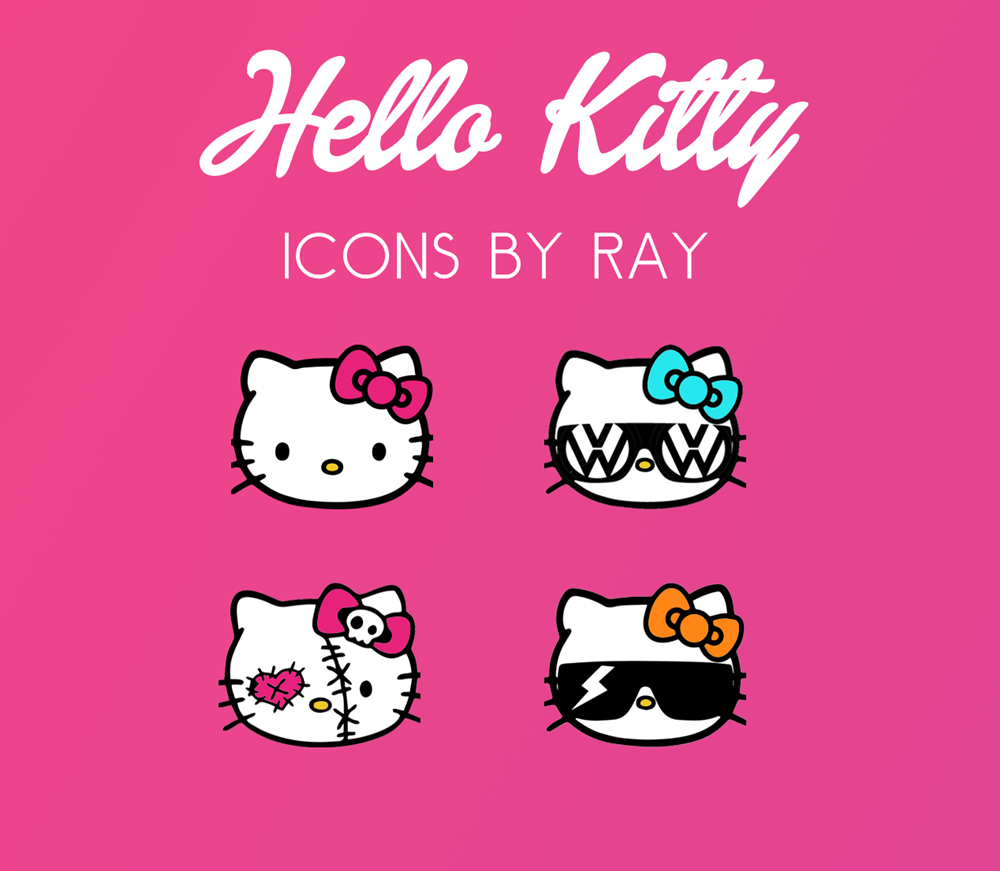 Hello Kitty Icons by Ray by Raiiy on DeviantArt