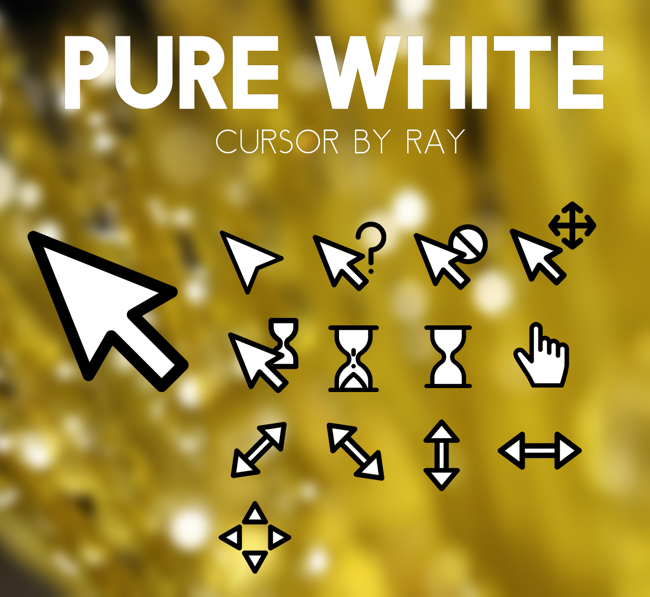 Pure White Cursors by Ray by Raiiy on DeviantArt