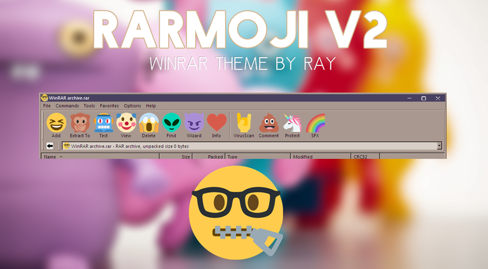RARmoji v2 WinRAR Theme by Ray by Raiiy on DeviantArt