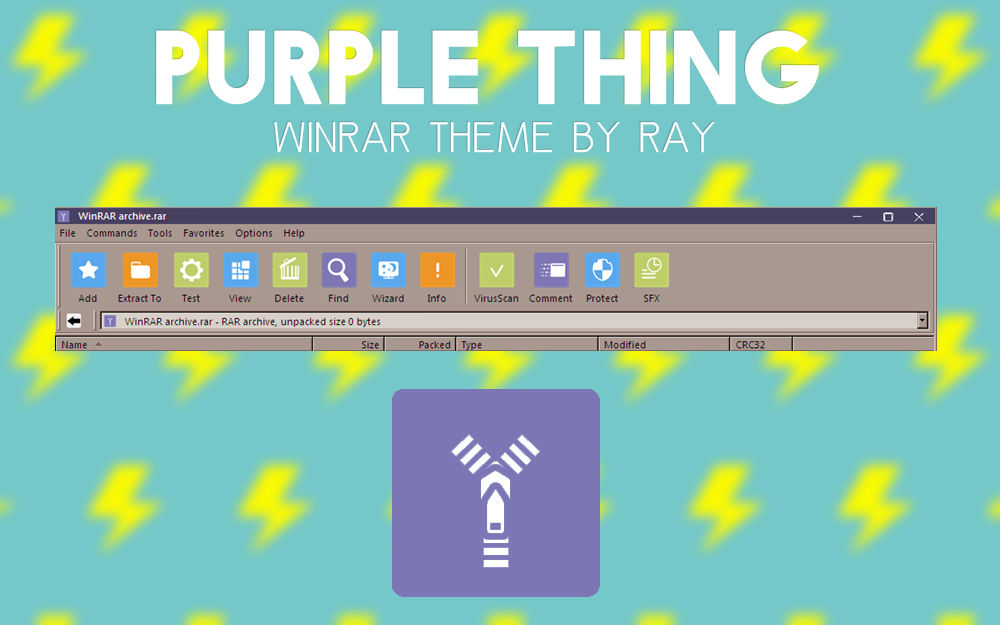 Purple Thing WinRAR Theme by Ray by Raiiy on DeviantArt
