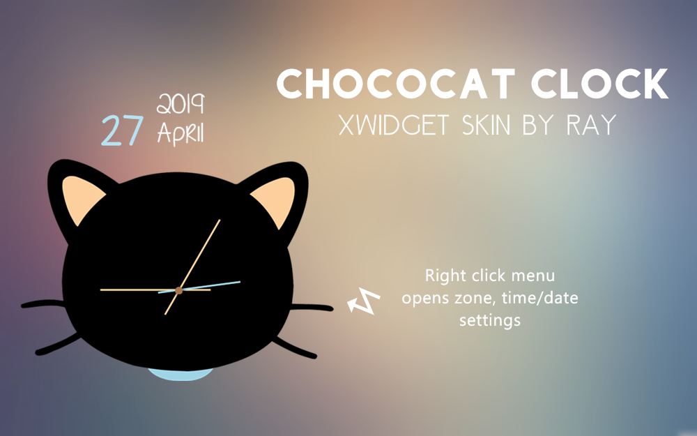 Chococat Clock XWidget Skin by Ray by Raiiy on DeviantArt
