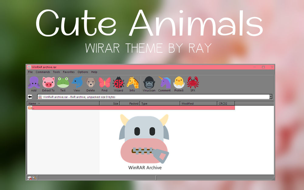 Cute Animals WInRAR Theme by Ray by Raiiy on DeviantArt