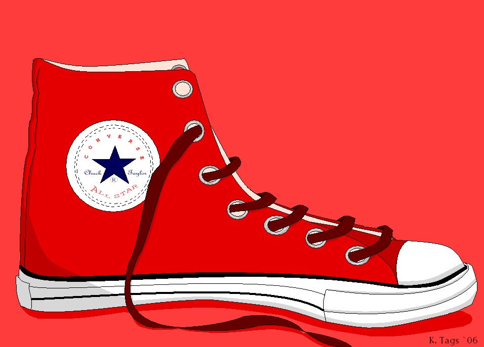 My Red Converse by flashbackbingo on DeviantArt