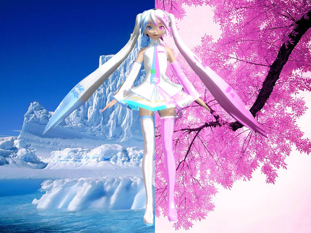 MMD DT miku sakura snow DL by MANAKH on DeviantArt