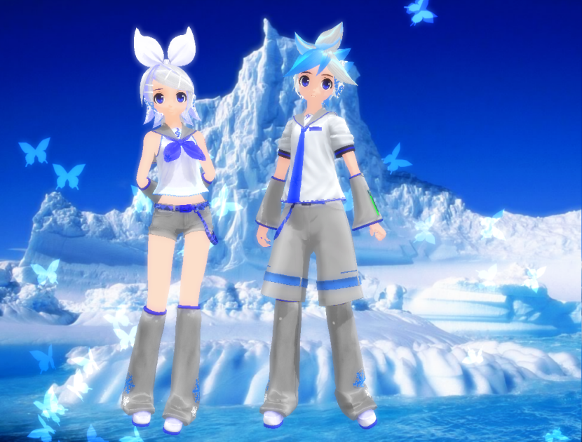 MMD Len Rin DT snow ver1 DL by MANAKH on DeviantArt