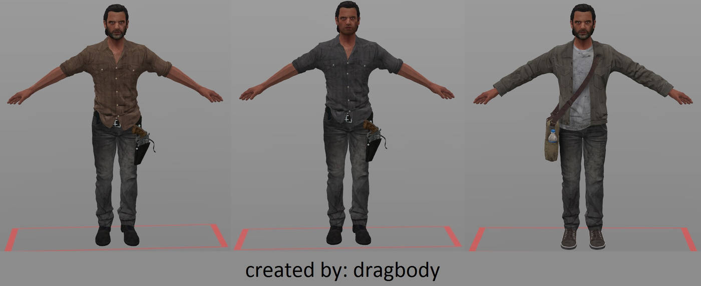 TWD Rick Grimes 3D MODEL [DL] by AssetsWarrior on DeviantArt