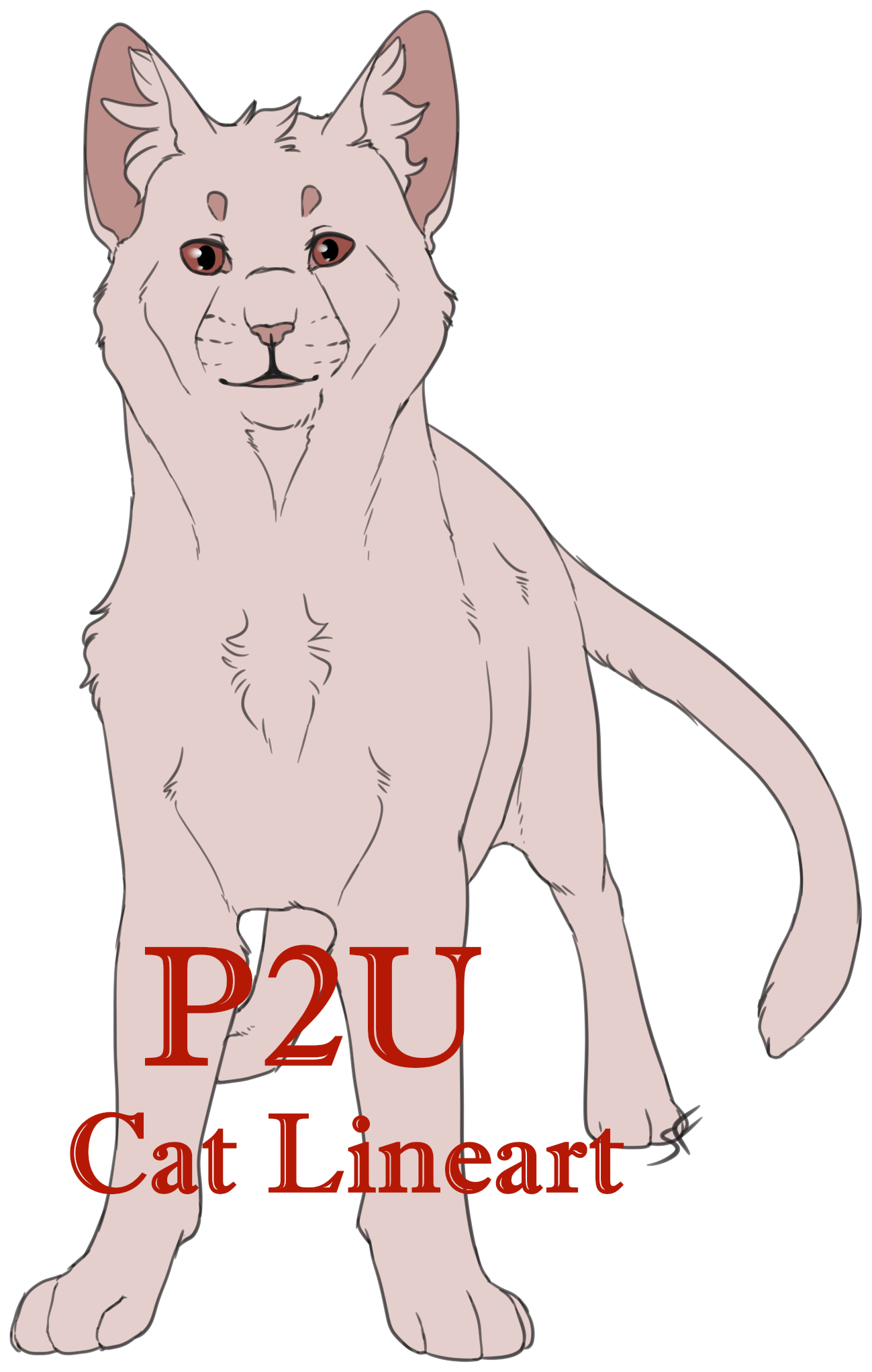 P2U Cat Lineart by springf0x on DeviantArt