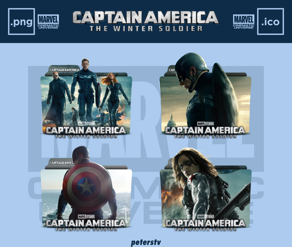 Captain America The Winter Soldier Folder Icon Pac by peterstv on ...