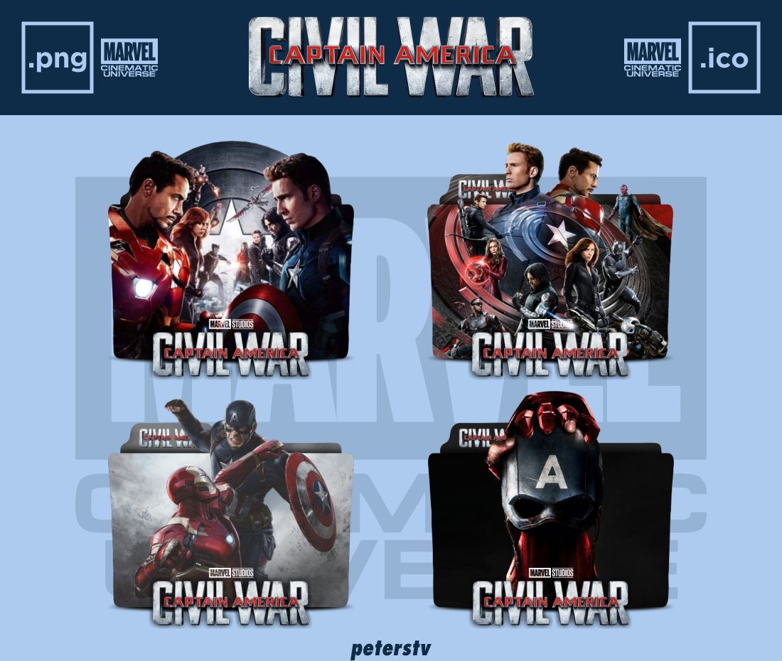 Captain America: Civil War 2016 Folder Icon Pack by peterstv on DeviantArt