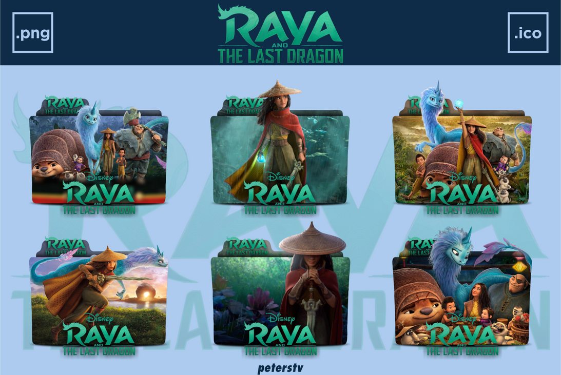 Raya and the Last Dragon 2021 Folder Icon Pack by peterstv on DeviantArt