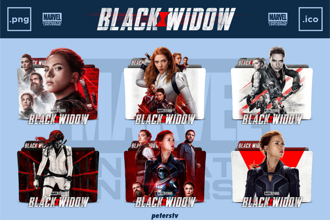 Black Widow 2021 Folder Icon Pack by peterstv on DeviantArt